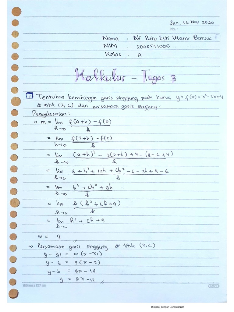 Tugas 3 Kalkulus | PDF