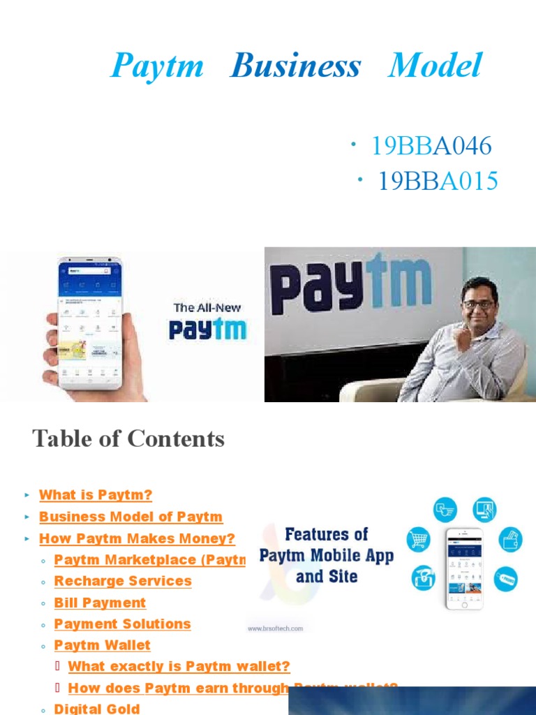 (HARDIP 46 & JENISH 15) Paytm Business Model | PDF
