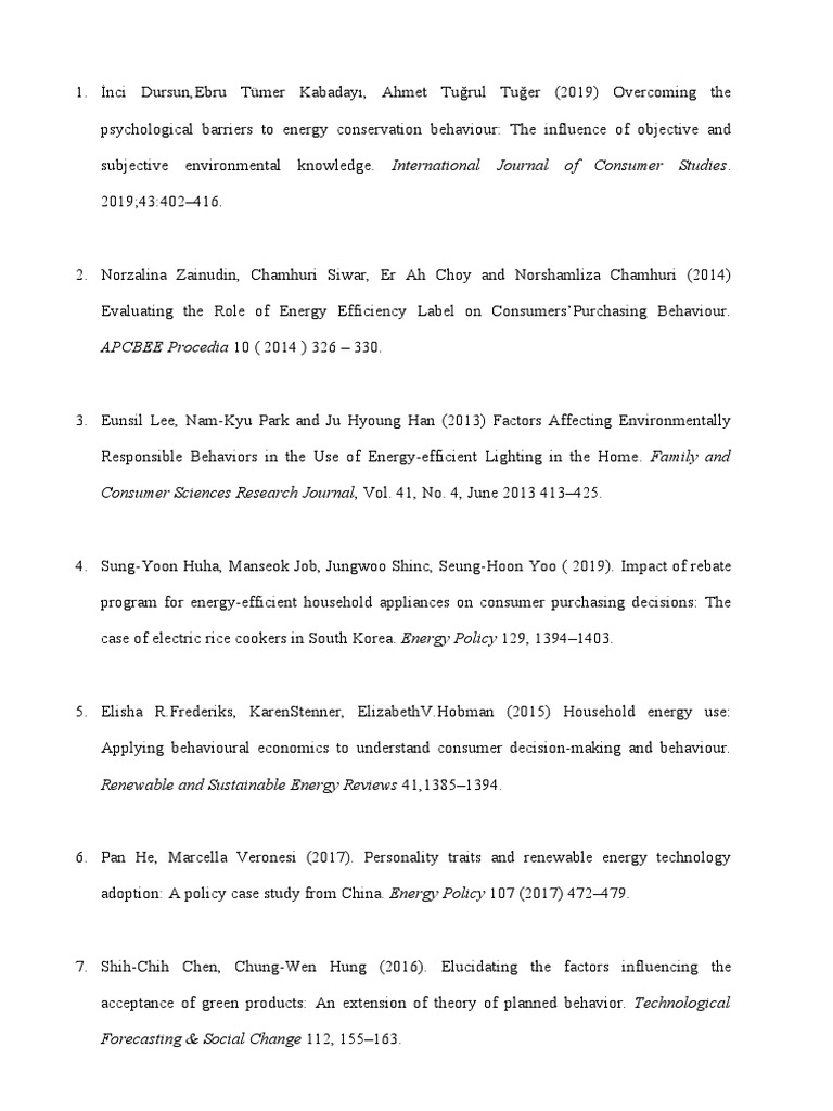 Reference Index - AMM | PDF | Efficient Energy Use | Behavior