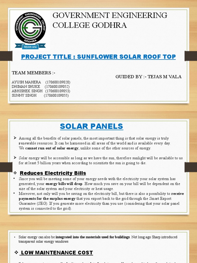 Sunflower Solar Rooftop | Download Free PDF | Solar Panel | Solar Energy