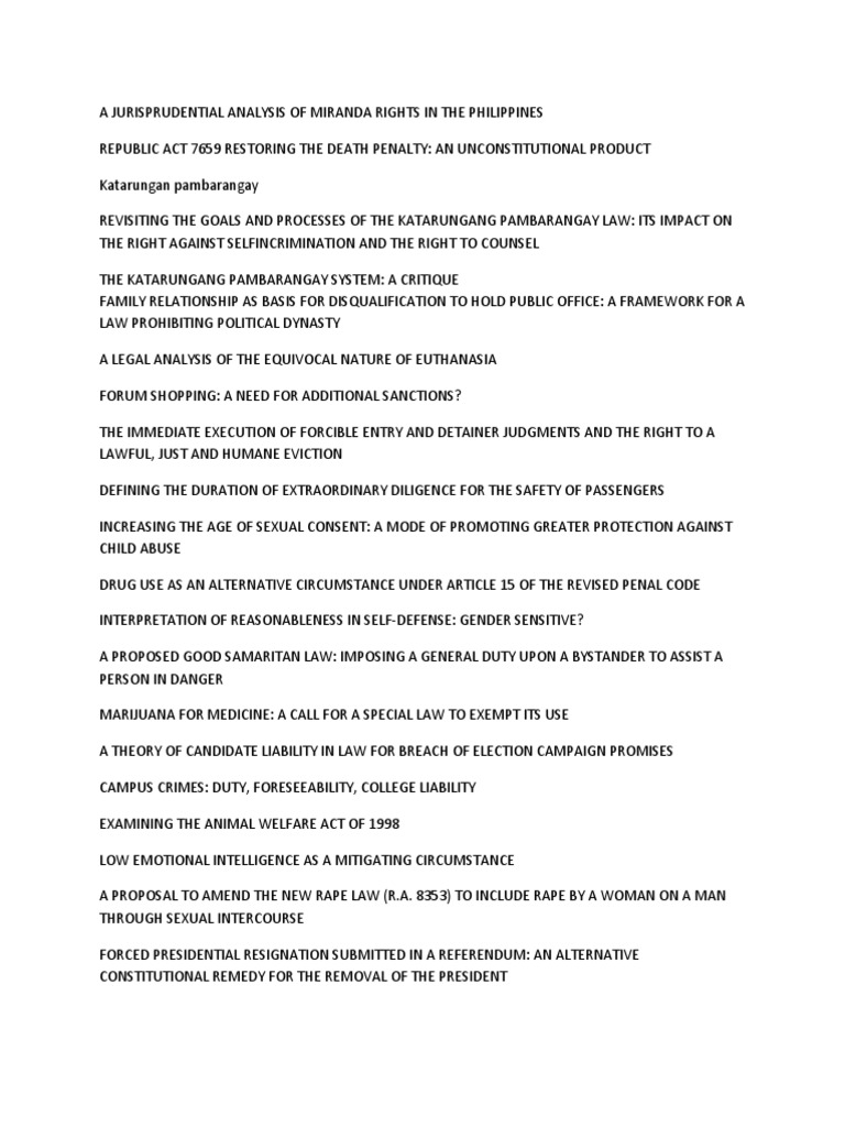 A Jurisprudential Analysis of Miranda Rights in The Philippines | PDF