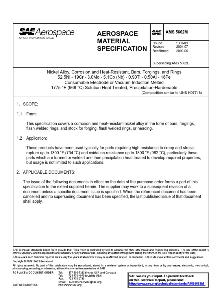 Ams 5662M PDF | PDF | Heat Treating | Ultimate Tensile Strength