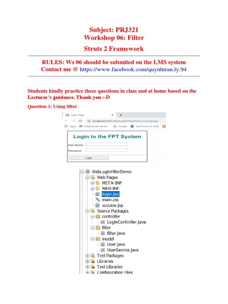 Workshop06 PRJ321 Tran PDF | PDF | Java Servlet | Information Technology Management