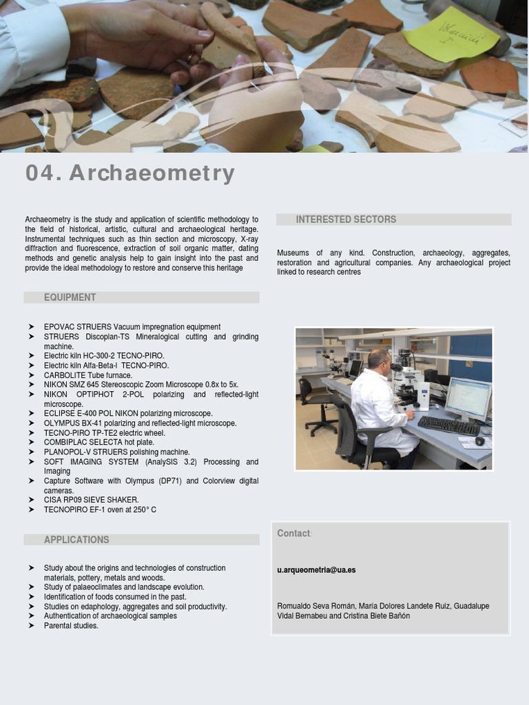 Archaeometry: Scientific Methods in Heritage | PDF