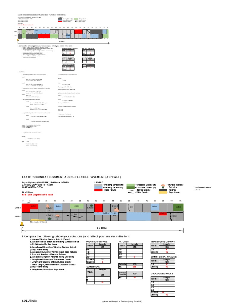 Exam: Rocond Assessment Along Rigid Pavement (Concrete) | PDF | Lane ...