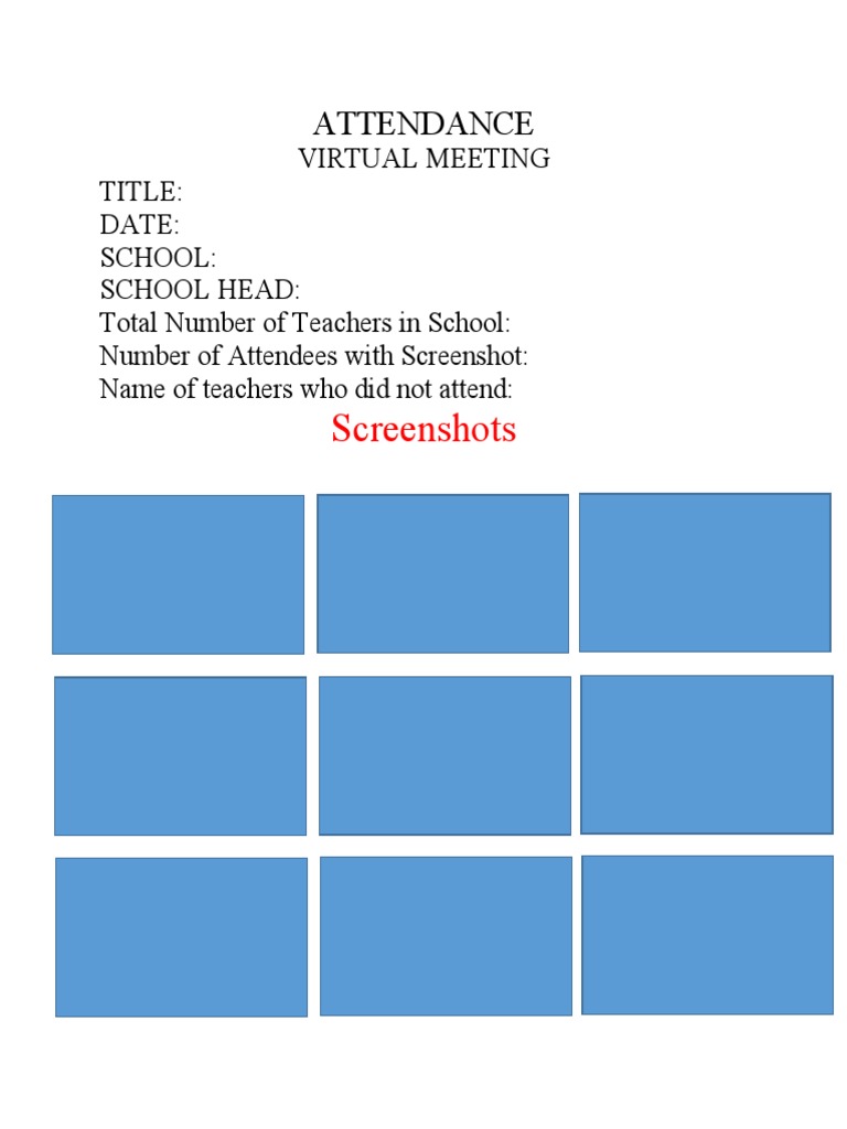 School ID - School - Attendance Virtual Meeting Day 1 - Nov.92020 | PDF