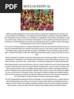 Colorful Illustrated Sinulog Festival Poster | PDF | Social Science