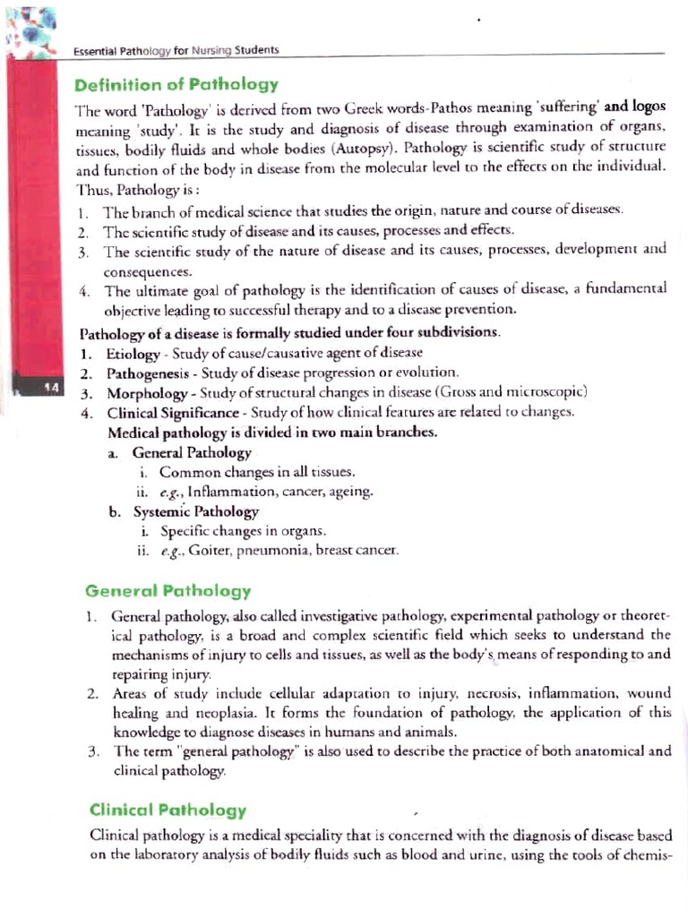 Essential Pathology for Nursing Students | PDF | Pathology | Neoplasms