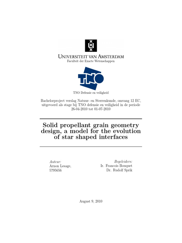 Solid Propellant Grain Geometry Design | PDF | Rocket Engine | Rocket ...