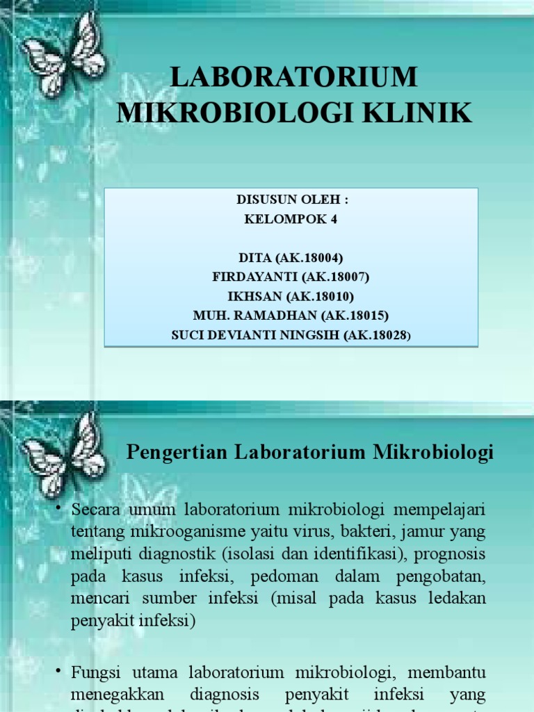 (PPT) Laboratorium Mikrobiologi Klinik | PDF