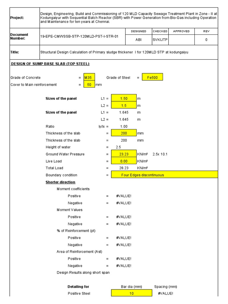 8c. Sump Slab - Top Steel | PDF