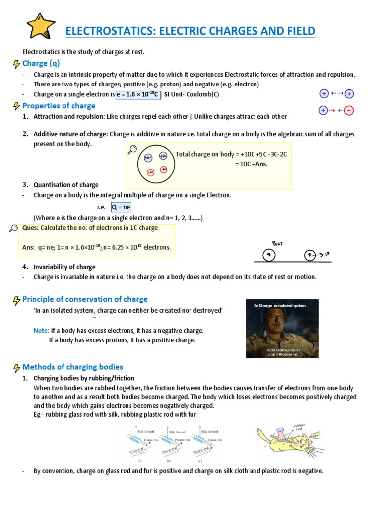 Understanding Electric Charges and Fields | PDF | Electric Charge ...