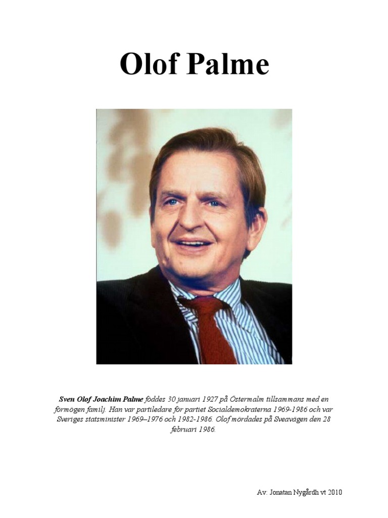 Olof Palme | PDF