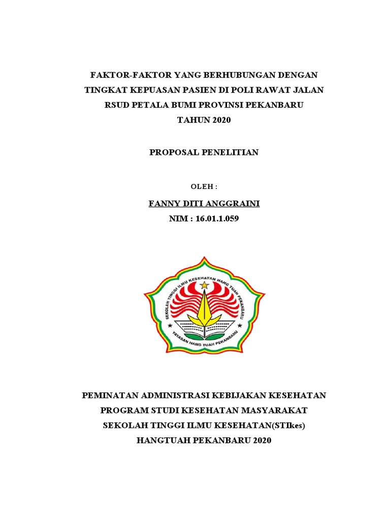 PROPOSAL (Fanny Diti Anggraini) | PDF | Karier & Perkembangan | Pengembangan Diri