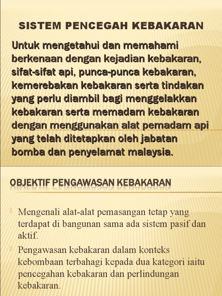 Sistem Pencegah Kebakaran 1 | PDF