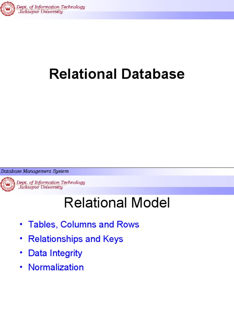 2.relational Database | PDF | Relational Database | Relational Model