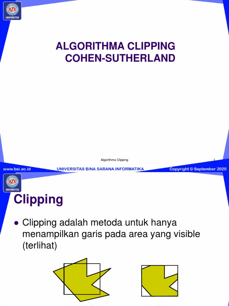 Algoritma Clipping Cohen-Sutherland | PDF
