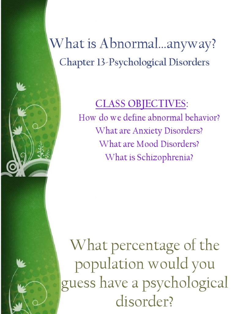 Understanding Psychological Disorders | PDF | Obsessive–Compulsive ...
