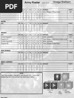 Warhammer 40k Army Roster Template | PDF | Military Vehicles | Military