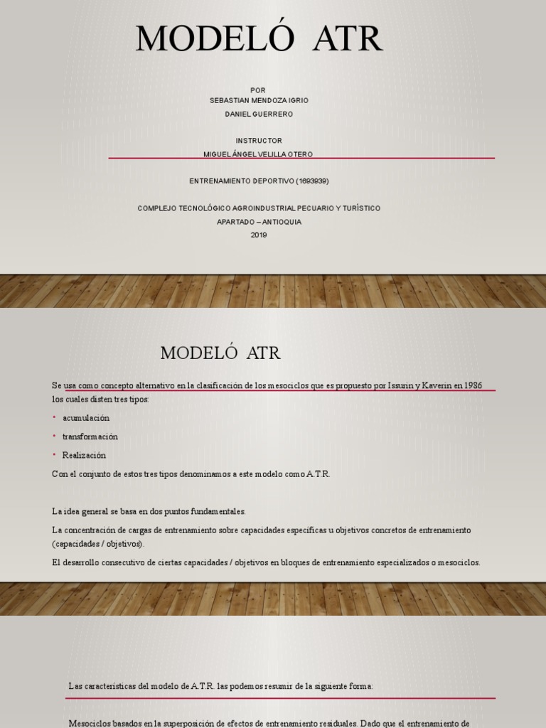 Modelo Atr | PDF | Deportes | Planificación