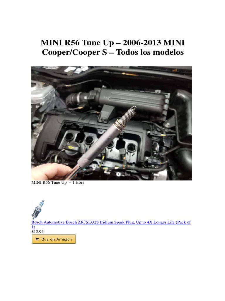 MINI R56 Tune Up | PDF | Mini | Motor de combustión interna