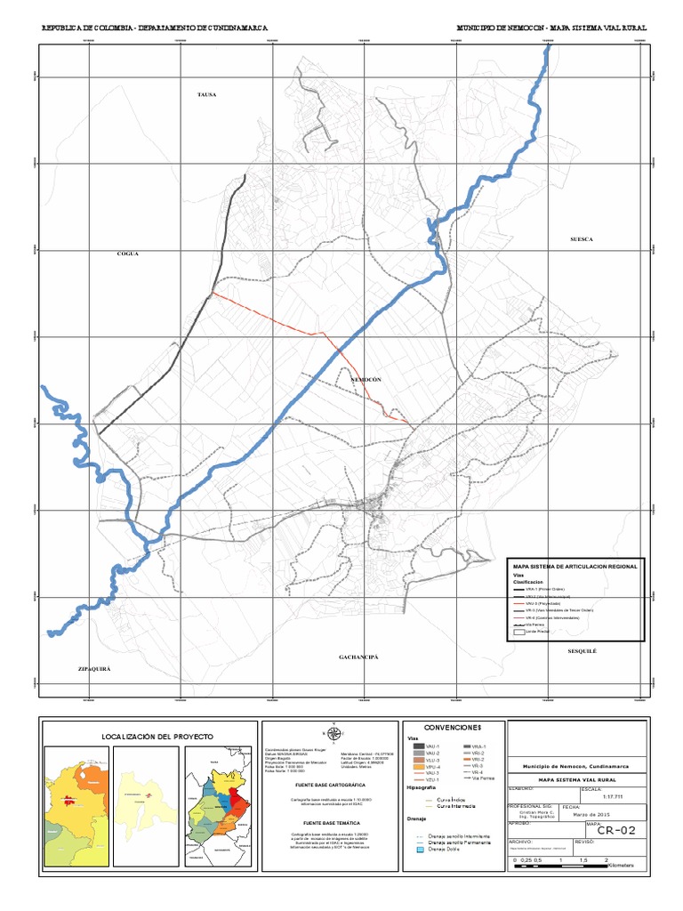 CR02 - Mapa Sistema Vial Rural | PDF