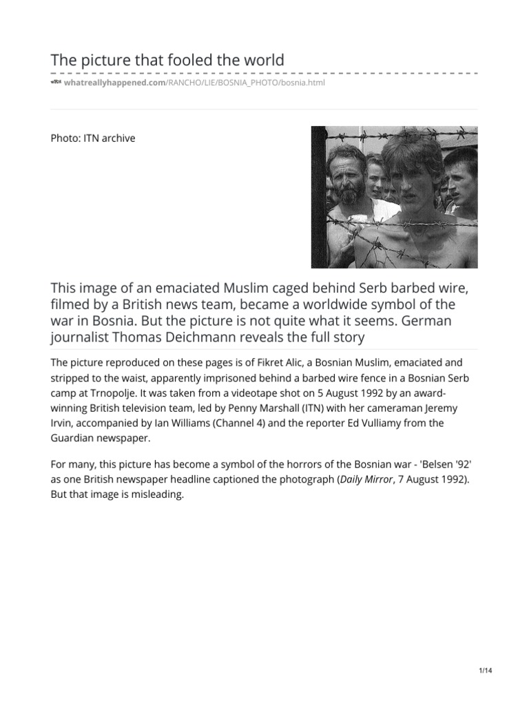 The Picture That Fooled The World | PDF | Violence