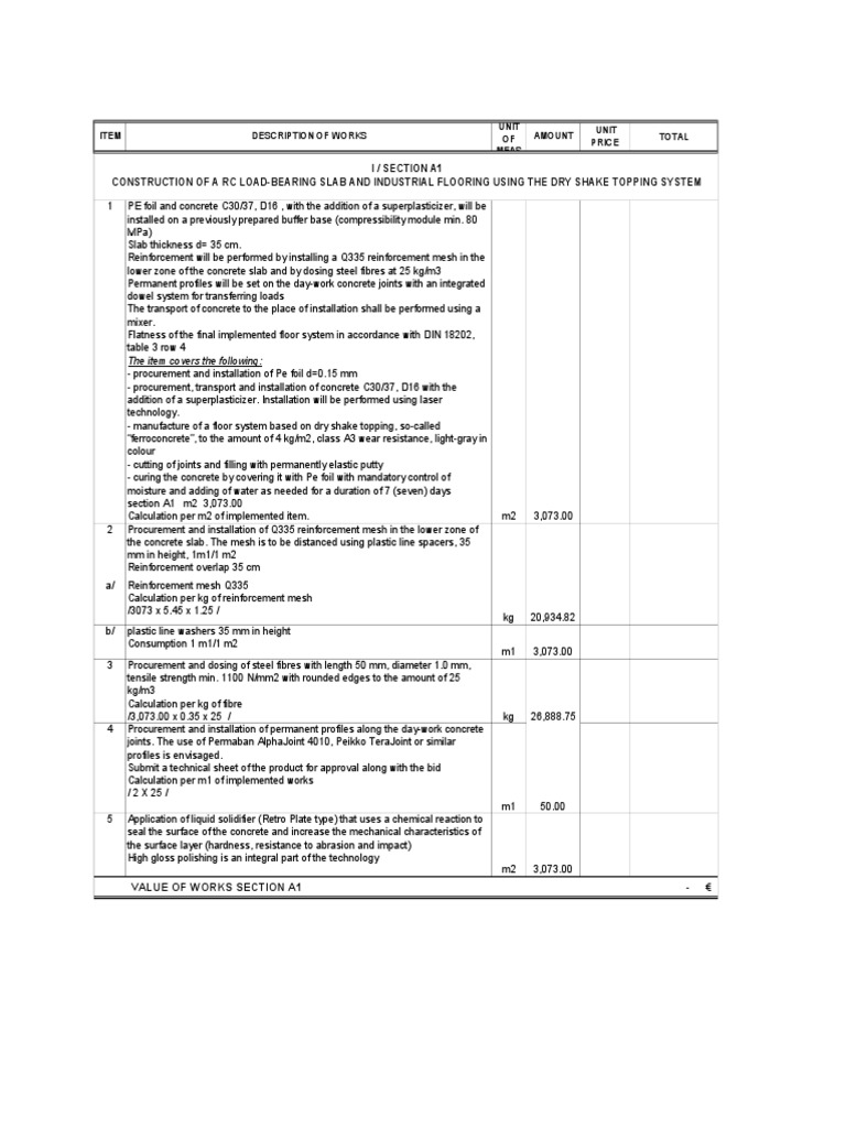 RC Load-Bearing Slab & Flooring Construction | PDF | Concrete ...
