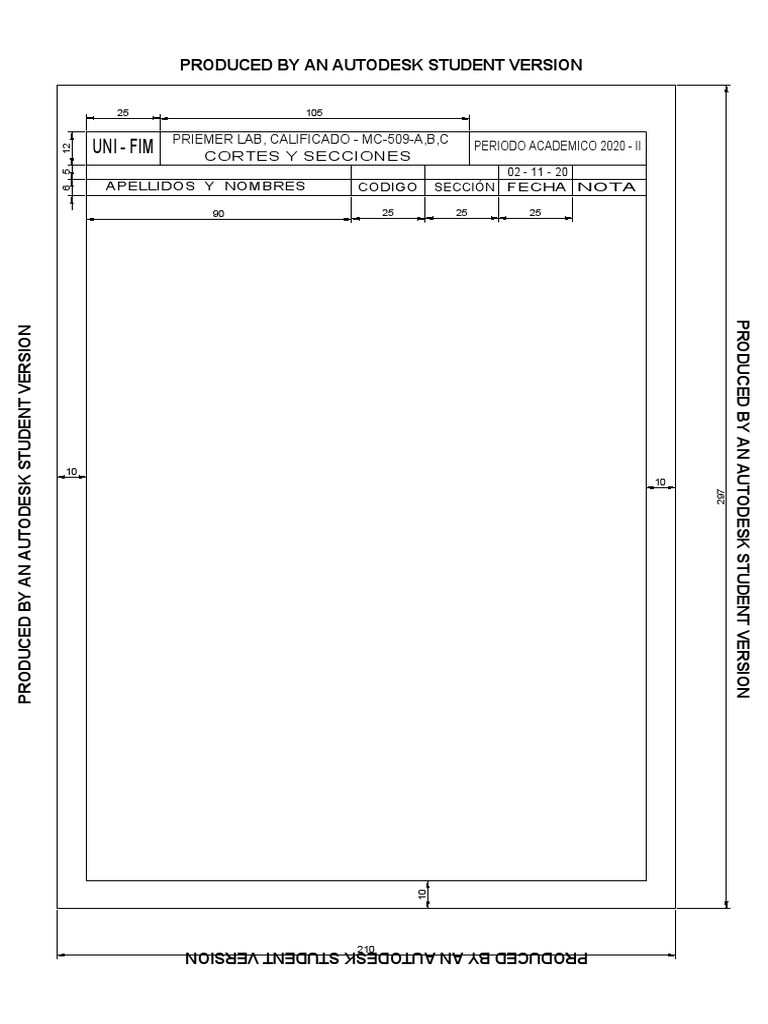 ROTULO A4 - MC-509-UNI-2020-II-Model PDF | PDF | Technology & Engineering