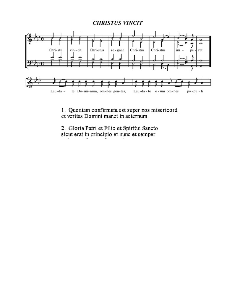 Christus Vincit | PDF