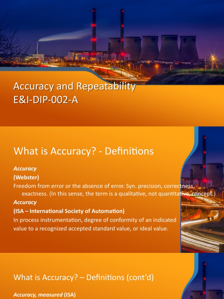 Accuracy and Repeatability | PDF | Standard Deviation | Accuracy And ...