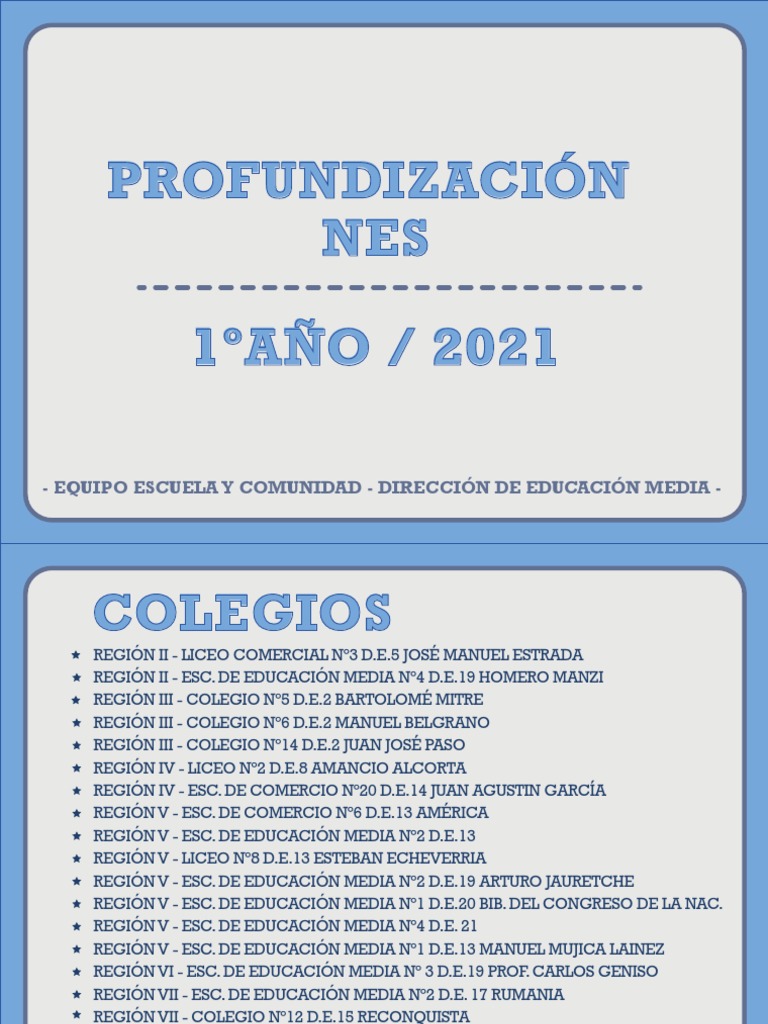 Instructivo Profundización Nes 2021 Circuito Administrativo PDF | PDF | Science | Ciencia y ...