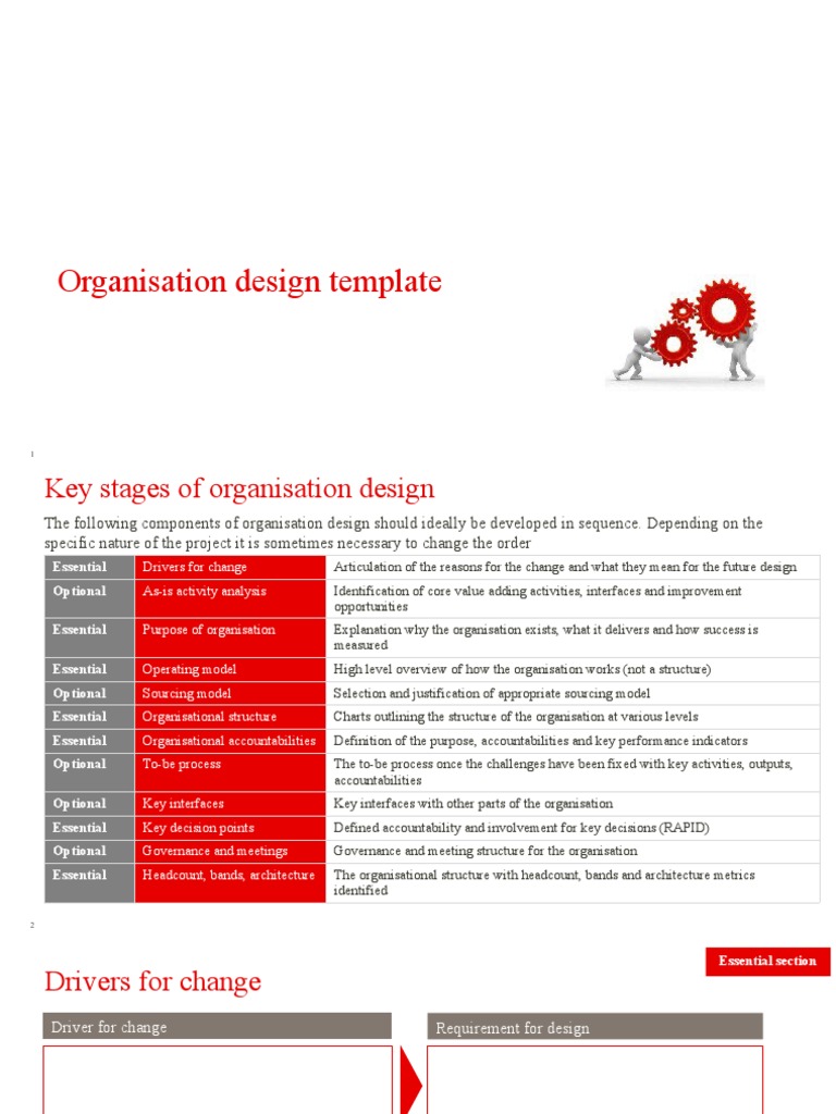 Organisation Design Template | PDF | Governance | Interface (Computing)