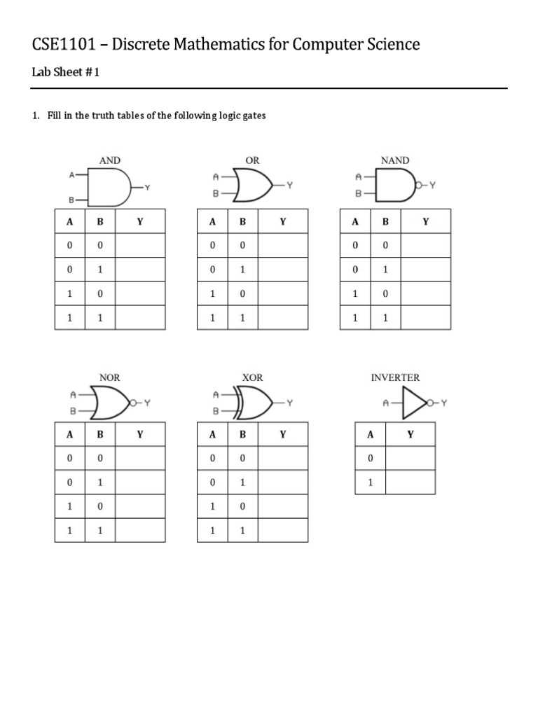 Lab Sheet 1 PDF | PDF