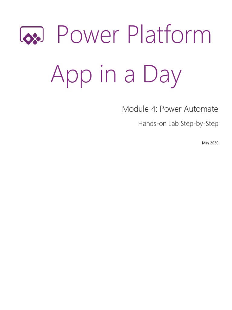 04-Power Automate Lab Manual | PDF | Office 365 | Mobile App
