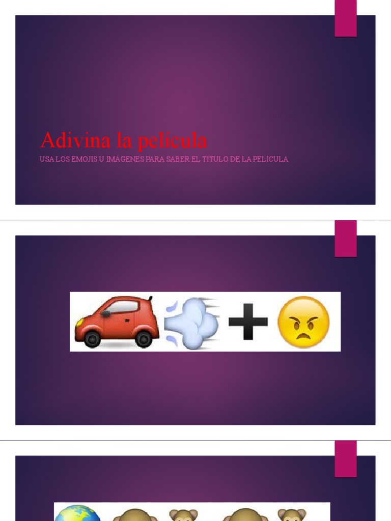 Juego Adivina La Película | PDF