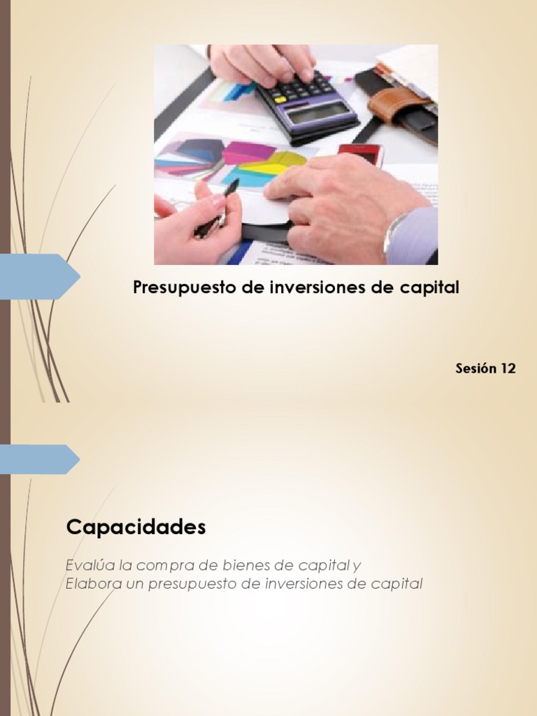 Presupuesto de Capital | PDF | Capital (economía) | Presupuesto