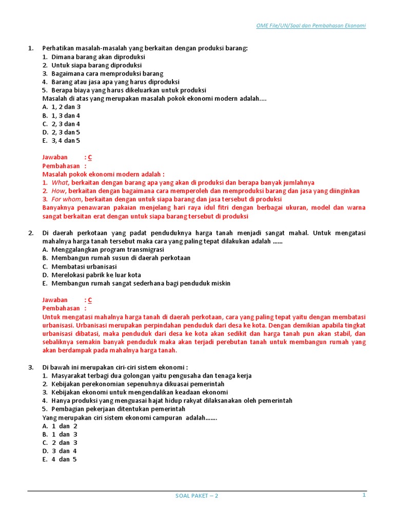 Adoc - Pub - Soal Dan Pembahasan Ekonomi PDF | PDF