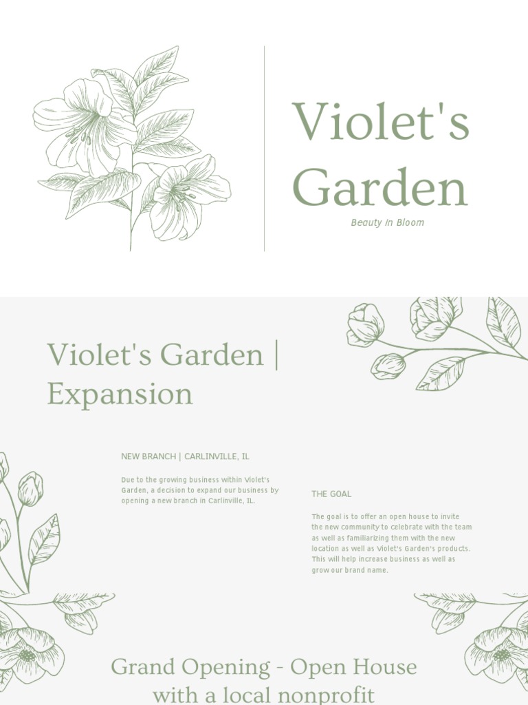 Violets Garden Campaign Pitch 1 | PDF | Advertising | Social Media