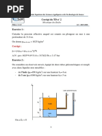 TD Mecanique Des Fluides Avec Corrigé | PDF | Pression | Mécanique ...