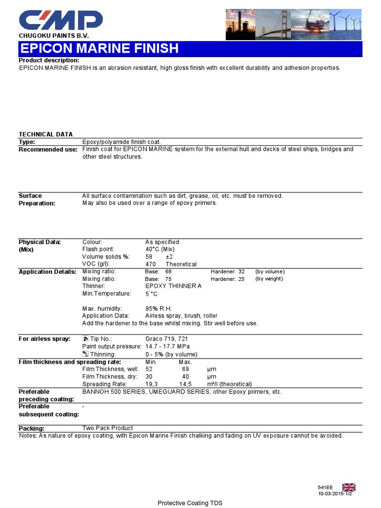 EPICON MARINE FINISH-industrial-10-03-2015 PDF | PDF | Epoxy | Paint