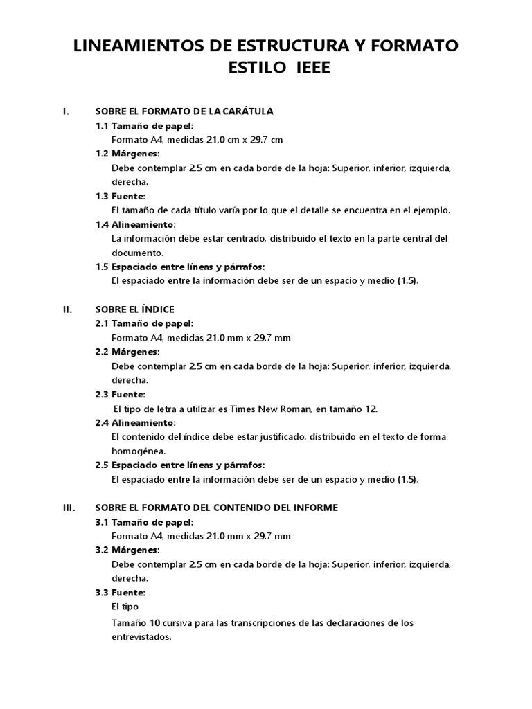 Lineamientos Estilo IEEE | PDF