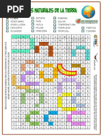 Sopa de Letras: Continentes de la Tierra | PDF