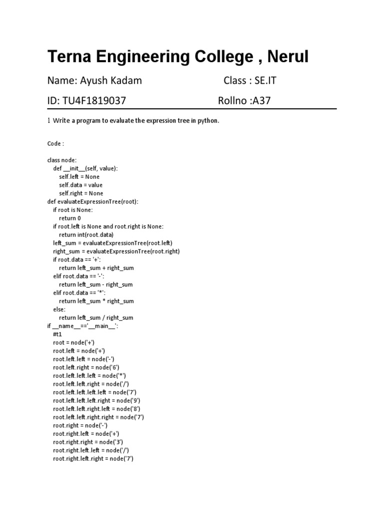 Terna Engineering College, Nerul | PDF
