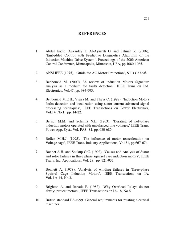 References: Guide For AC Motor Protection', STD C37-96 | PDF | Electric ...