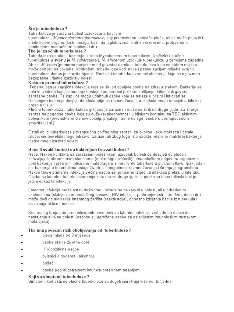 Tuberkuloza | PDF