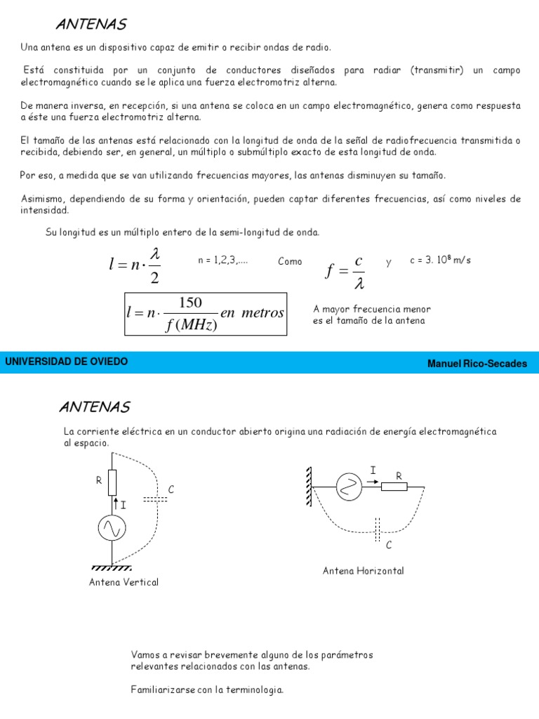 Curso de Antenas | PDF | Antena (Radio) | Polarización (ondas)