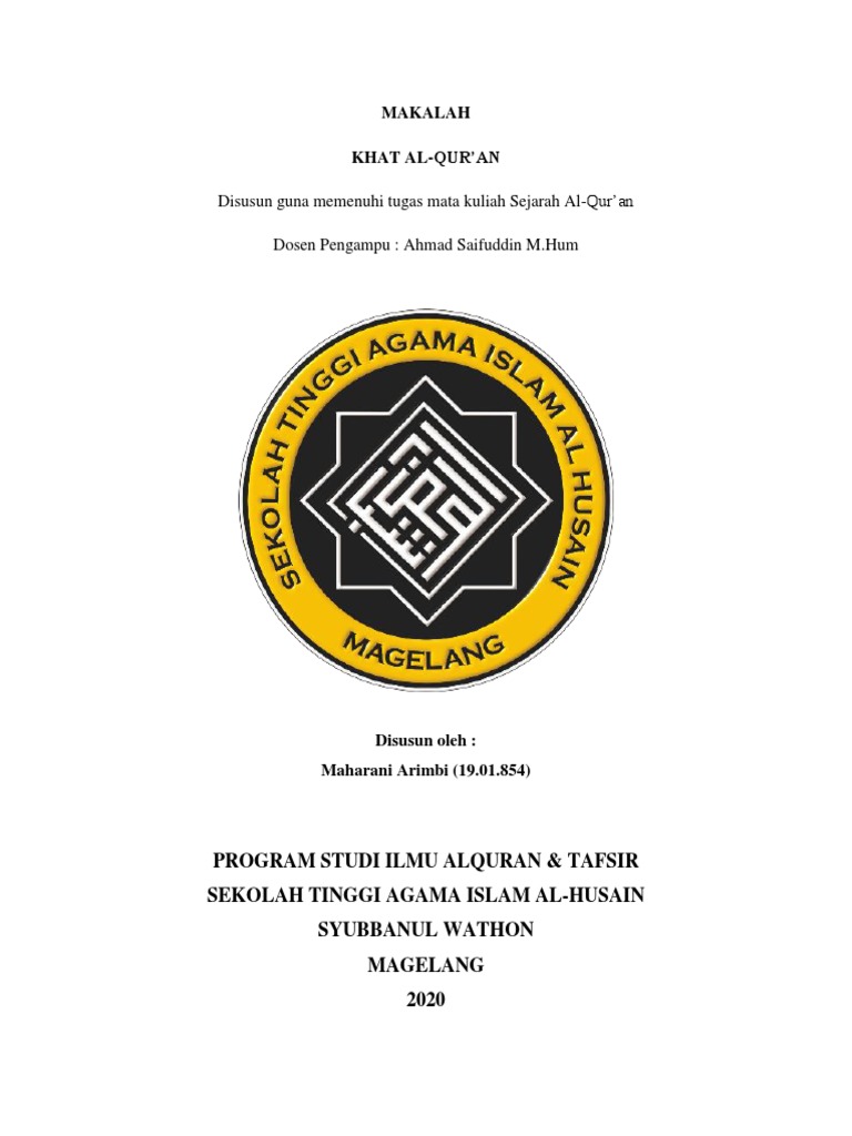 Khat Al-Quran PDF | PDF | Sejarah | Klasik