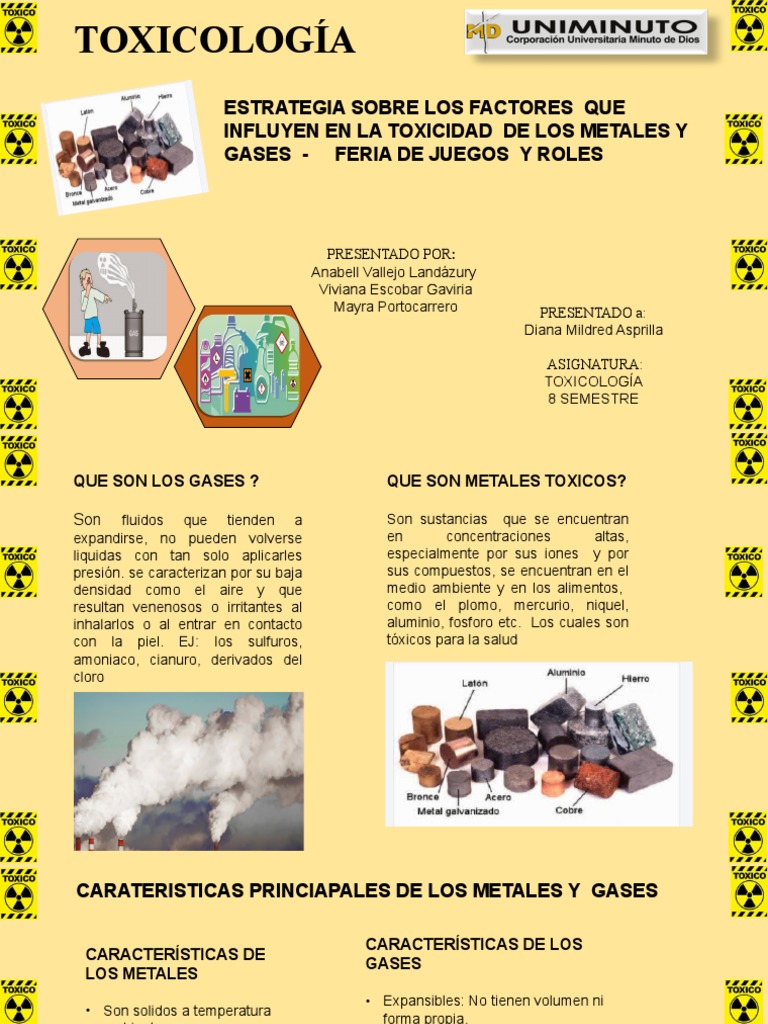 Actv, 7 Factores Que Influeyen Toxicidad Metales y Gases | PDF | Toxicidad | Mercurio (Elemento)