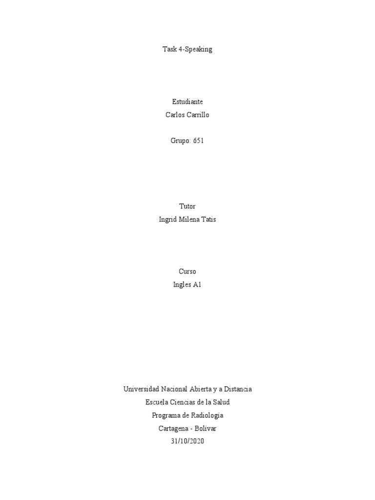 Task4 Speaking | PDF